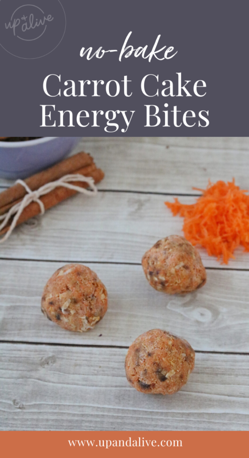 No-Bake Carrot Cake Energy Bites - Up and Alive