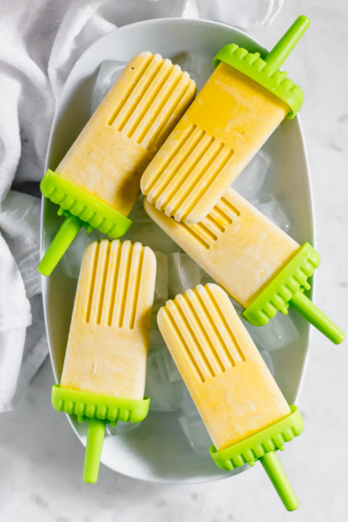 Dairy-Free Creamy Mango Popsicles (Fruit-Sweetened!) - Up and Alive